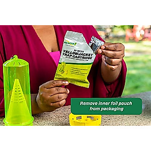 RESCUE! Yellowjacket Attractant Cartridge (10 Week Supply) – for RESCUE! Reusable Yellowjacket Traps - (7 Pack)
