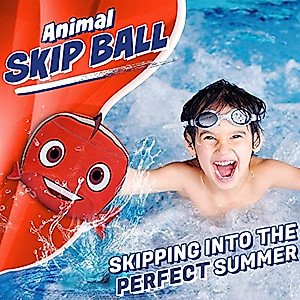 Activ Life The Ultimate Skip Ball: Summer Fun Guaranteed Water Bouncing Ball, A Must-Have Beach, Lake, and Pool Companion for All Ages, Create Memories with Friends & Family, 2pack, Clown Fish