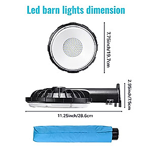 LED Barn Light 100W - 10000LM Dusk to Dawn Outdoor Lighting - 5000K Daylight - IP65 Waterproof Area Street Light with Photocell for Farmhouse Barns Garage Yard Warehouse Outdoor Security Lighting