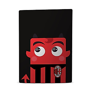 Head Case Designs Officially Licensed AC Milan Mascotte Art Vinyl Faceplate Sticker Gaming Skin Decal Cover Compatible with Sony PlayStation 5 PS5 Disc Edition Console & DualSense Controller