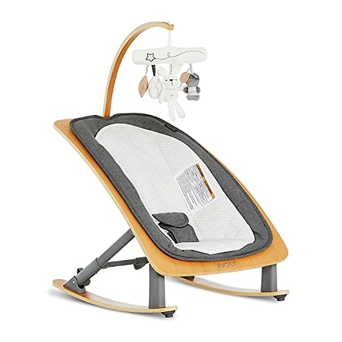 Evolur Tory 2-in-1 Rocker & Chair in Gray, Normal, Mentioned in The Attached Sheet