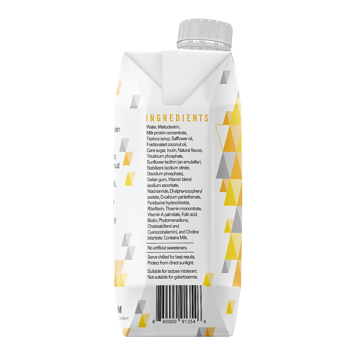 Reason Premium High Calorie Protein Drink - Free of Soy, Gluten, Artificial Flavors, Sweeteners - Lactose-Friendly - Great for Tube-Feeding - Strawberry, 11 oz, 12 Count