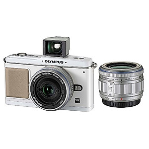 Olympus PEN E-P1 12.3 MP Micro Four Thirds Interchangeable Lens Digital Camera with 14-42mm f/3.5-5.6 Zuiko Digital Zoom Lens (White Body/Silver Lens)