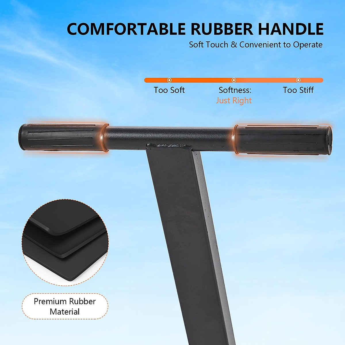 Adjustable Trailer Dolly, 600lbs Load Capacity, Carbon Steel Trailer Mover with 17.71''-26'' Adjustable Height, 12" Pneumatic Tires for Moving Boat Trailers/Utility/RV/Cargo Trailers