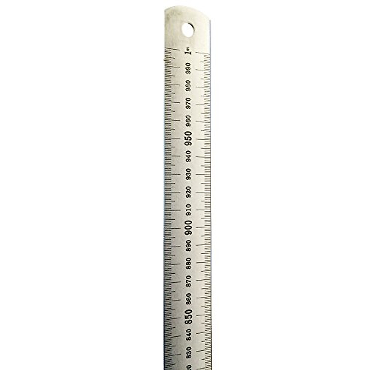 1 Meter Stainless Steel Ruler with Stamped Centimeter and Millimeter Graduations - Eisco Labs