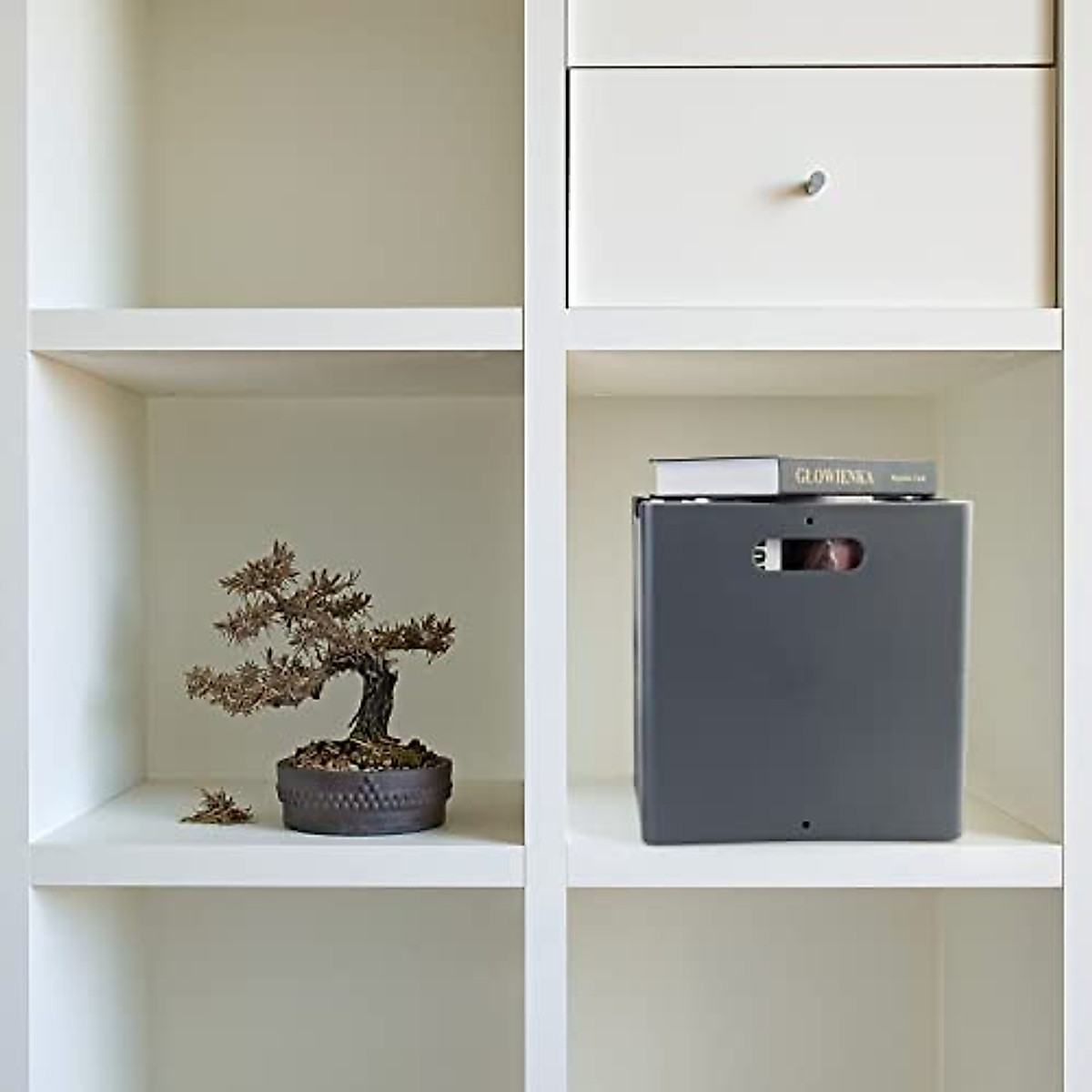 Zerdyne 4-Pack Plastic Collapsible Storage Cubes, Gray Foldable Cube Storage Bins