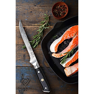 Dalstrong Shogun Series 12" Slicing & Carving Knife - Granton Edge Bundled with the Shogun Series 6" Boning Knife - Japanese AUS-10V - BBQ Knife Bundle