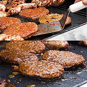 OxGord BBQ Grill Mat - Grilling Sheet for NonStick Barbeque Cooking - Pack of 4, 16x13 Inches - High Heat, Reusable Matt for Gas, Charcoal, Electric Grille, or Baking