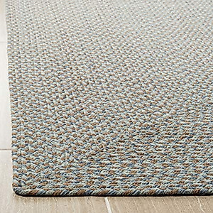 SAFAVIEH Braided Collection 2'3" x 8' Multi BRD170A Handmade Country Cottage Reversible Cotton Runner Rug