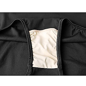 YCMI Women-Dance-Leotards-Lace-Turtleneck-Ballet-Bodysuit-Short-Sleeve-Dance-Gymnastics-Yoga-Leotards