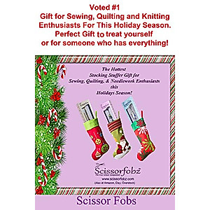 Scissors sheaths by SCISSORFOBZ with ScissorGripper for Embroidery, Micro Scissors-Designer Scissors Covers Holders - Microsuede Leopard Print - S-388-FB