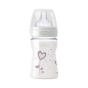 Chicco Baby Bottle and Glass Wellness Model Silicone 150ml + 0Mesi