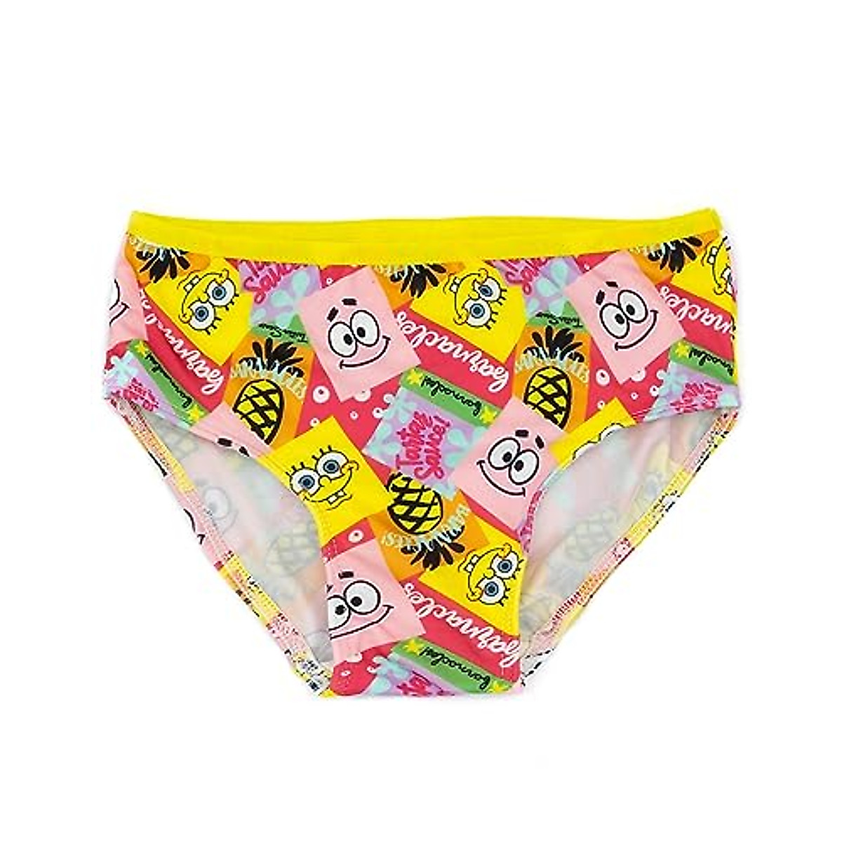 SpongeBob SquarePants Bikini Girls Kids Yellow 2 Piece Swimsuit 6-8 Years