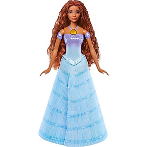 Mattel Disney Princess Toys, The Little Mermaid Transforming Ariel Fashion Doll, Switch from Human to Mermaid, Inspired by the Movie