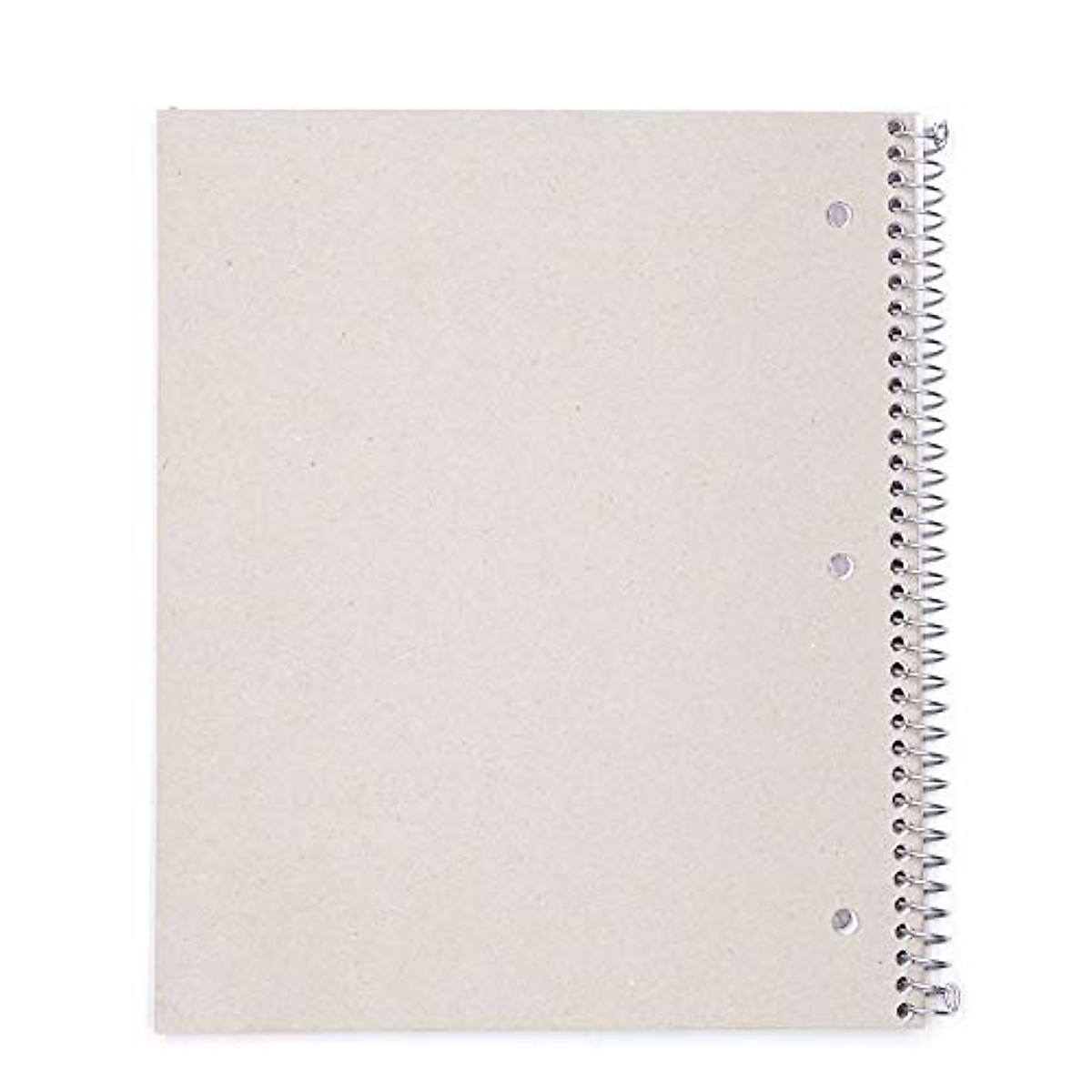 Mintra Office Durable Spiral Notebooks, 1 Subject, (Black, College Ruled 3 Pack), 100 Sheets, Poly Pocket, Moisture Resistant Cover, Strong Chipboard back, For School, Office, Business,