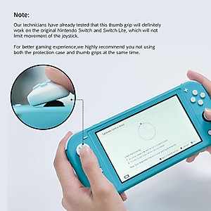 GeekShare 4PCS Silicone Cat Paw JoyCon Thumb Grip Set Joystick Caps Compatible with Switch/OLED/Switch Lite (Pink Blue)