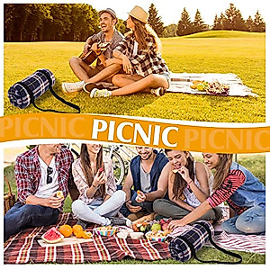 2 Pcs Picnic Blanket Carry Strap for Camping Motorcycle Bedroll Straps Outdoor Picnic Blanket Carrier Travel Blanket Roll Straps Picnic Backpack Accessories