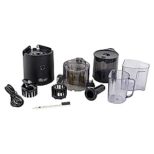 Omega Juicer Easy Clean Slow Masticating Cold Press Vegetable and Fruit Juice Extractor Effortless Series for Batch Juicing with Extra Large Hopper for No-Prep, 68-Ounce Capacity, 150-Watts, Black