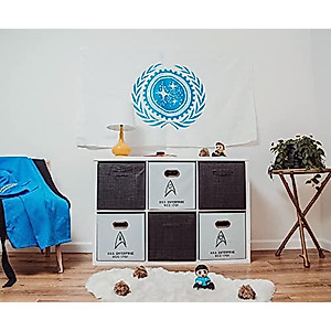 Star Trek: The Original Series NCC-1701 13-Inch Fabric Storage Bin Cube Organizers, Set of 3