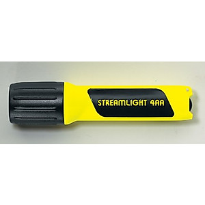 Streamlight 68201 4AA ProPolymer 67-Lumen LED Flashlight with White LEDs, Yellow