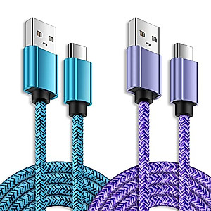Android Charger Cable Type C Charger Cable Fast Charging 6FT Long USB C Cable Phone Cord for Samsung Galaxy S23 S22 Ultra Plus S21 FE S20 S10 A10e A03s A12 A13 5G A32 A52 A53,LG Stylo 6 5 4,Moto