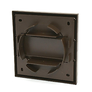 Brown Square Gravity Extractor Air Vent & Back Draught Ducting Shutter by SmartHome