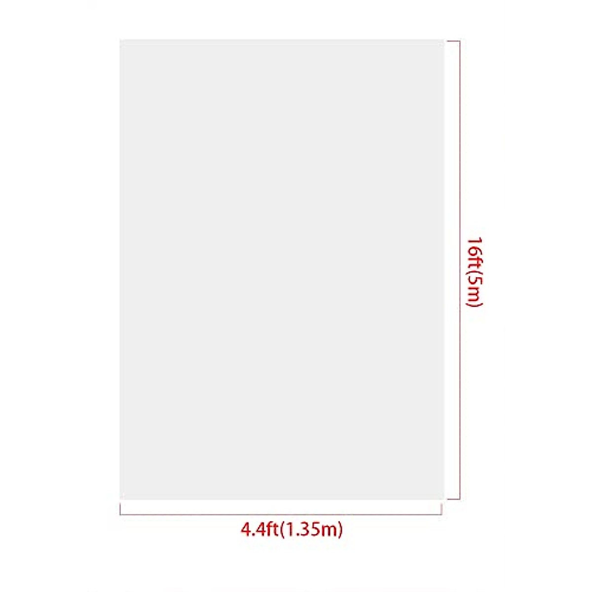 Kate White Paper Backdrops for Photography Seamless Paper Backdrop Rolls Paper Roll Background, White, 4.4x16ft(52" x16')