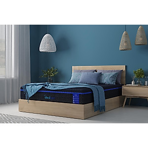 iDealBed S4 Nebula Luxury Hybrid Mattress, Back Aligning Support, Cooling Temperature Regulation Tech, Motion Isolation CustomComfort Coils (Medium Firm, Twin XL)