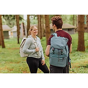 ONIVA Tarana Backpack Cooler made with Recycled Material, Soft Cooler Backpack, Upcycled Cooler Bag, (Aurora Blue)