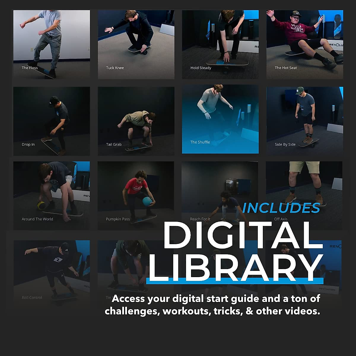 Revbalance 101 v2 - Balance Board Sports Trainer (Blue)