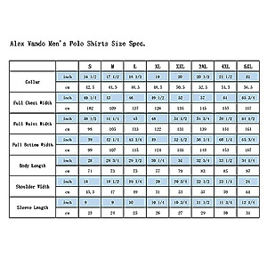 Alex Vando Mens Golf Shirt Moisture Wicking Quick-Dry Short Sleeve Casual Polo Shirts for Men,Blue,L