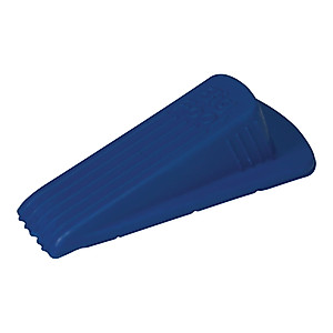 MASTER MANUFACTURING Big Foot ColorStop Floor Doorstop Wedge, Heavy Duty Non-Slip Large Rubber Door Stopper, Match Carpet or Floor Color, Made in the USA, Blue