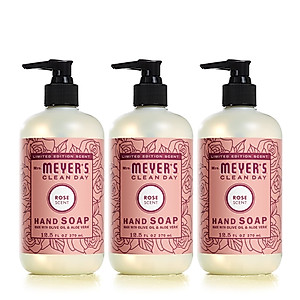 Mrs. Meyer's Clean Day Liquid Hand Soap Rose (12.5 Fl Oz (Pack of 3))