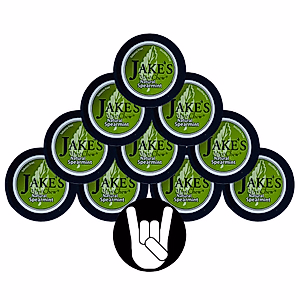 Jake's Mint Chew Spearmint 10 Cans with DC Crafts Nation Skin Can Cover - Metal