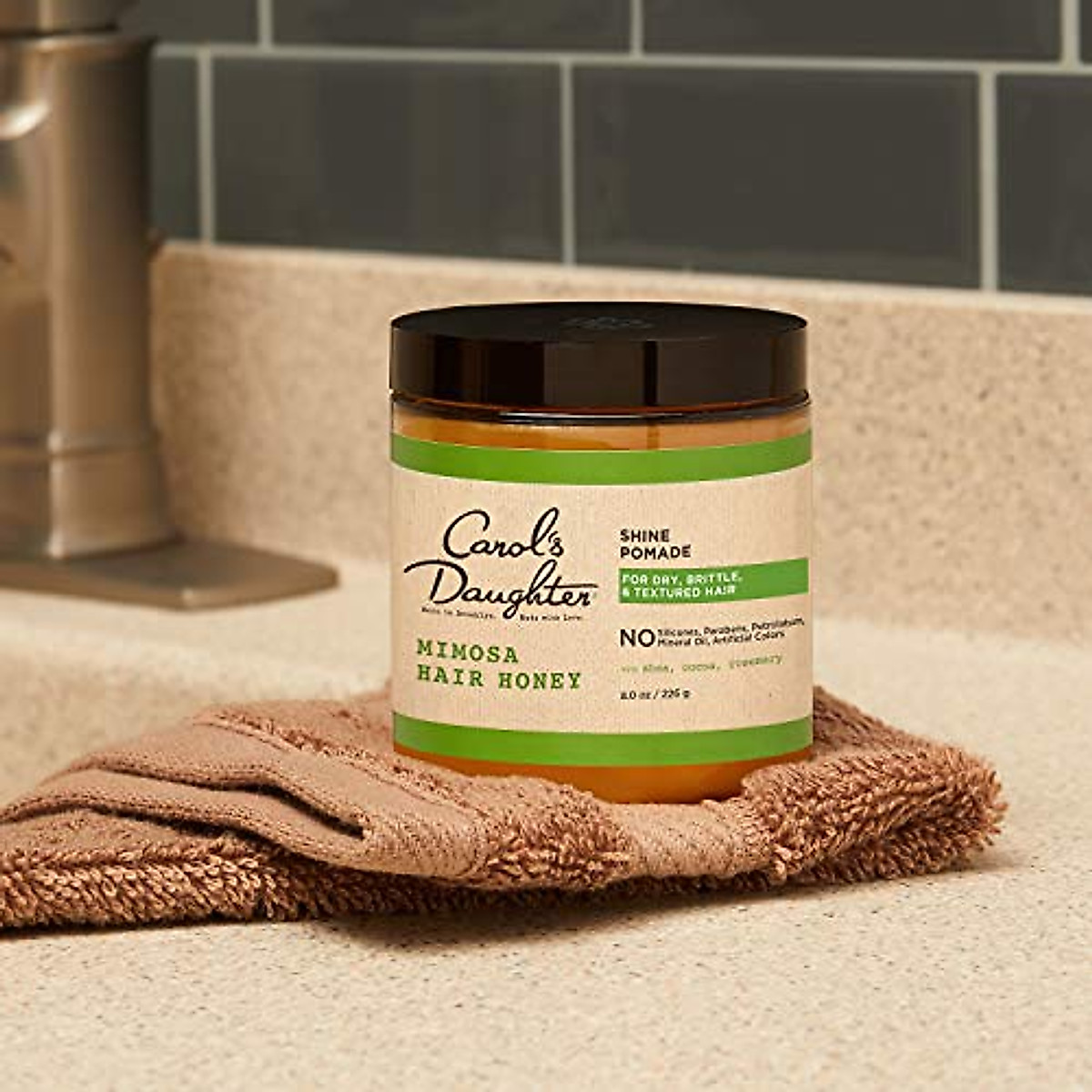 Carol's Daughter Hair Treatment Bundle - Mimosa Hair Honey Shine Pomade and Goddess Strength 7 Oil Blend Strengthening for 2A to 4C Hair with Shea Butter and Castor Oil