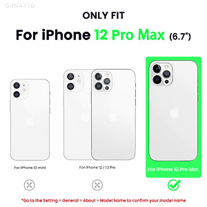 ORNARTO Compatible with iPhone 12 PRO MAX Case 6.7", Slim Liquid Silicone 3 Layers Full Covered Soft Gel Rubber Phone Case Protective Cover with Microfiber Lining 6.7 inch-Navy Blue
