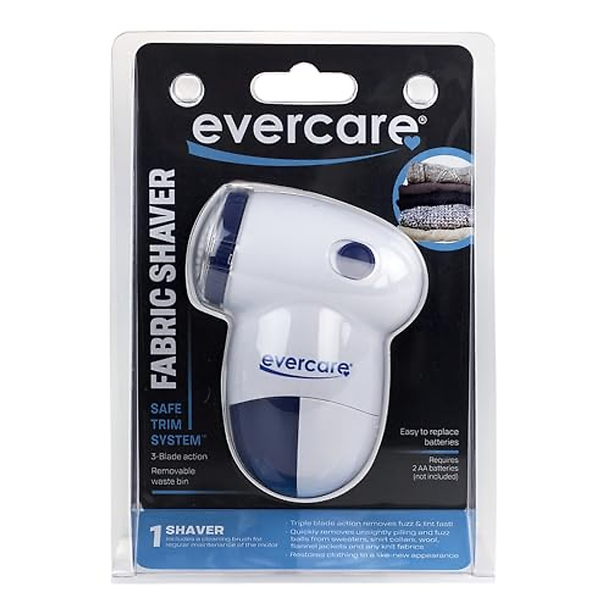 Evercare DUO Pet Hair and Lint Remover, Dual-Sided Comb for Removing Pet Hair and Lint from Clothing and Furniture
