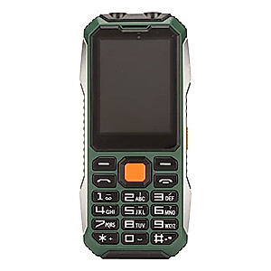 Heayzoki 2G Seniors Cell Phone, Dual SIM Big Button Unlocked Seniors Mobile Phone, 2.4in HD Screen 6800mAh Long Battery Life Seniors Cell Phone(Green)