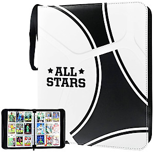 𝟮𝟬𝟮𝟰 𝙐𝙥𝙜𝙧𝙖𝙙𝙚 PACKAPRO 9 - Pocket Classic Soccer Cards Binder Fit 900 Cards with 50 Sleeves Sports Card Binders Collector Album Folder Holder for FIFA Cards