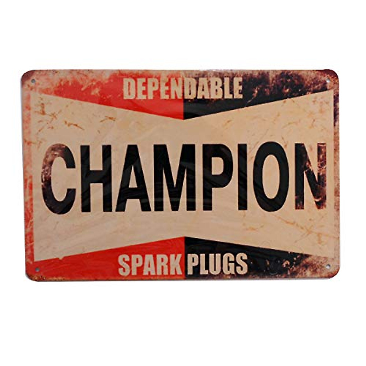 Vintage Tin Signs 5-Piece Set for Garage & Man Cave Decor