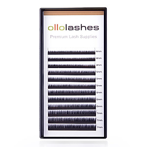 Bottom Lash Extension J Curl 0.07mm Mix4-7mm 4mm 5mm 6mm 7mm Black Color Bottom Lash Extensions (Mix4-7mm 0.07 J Curl)