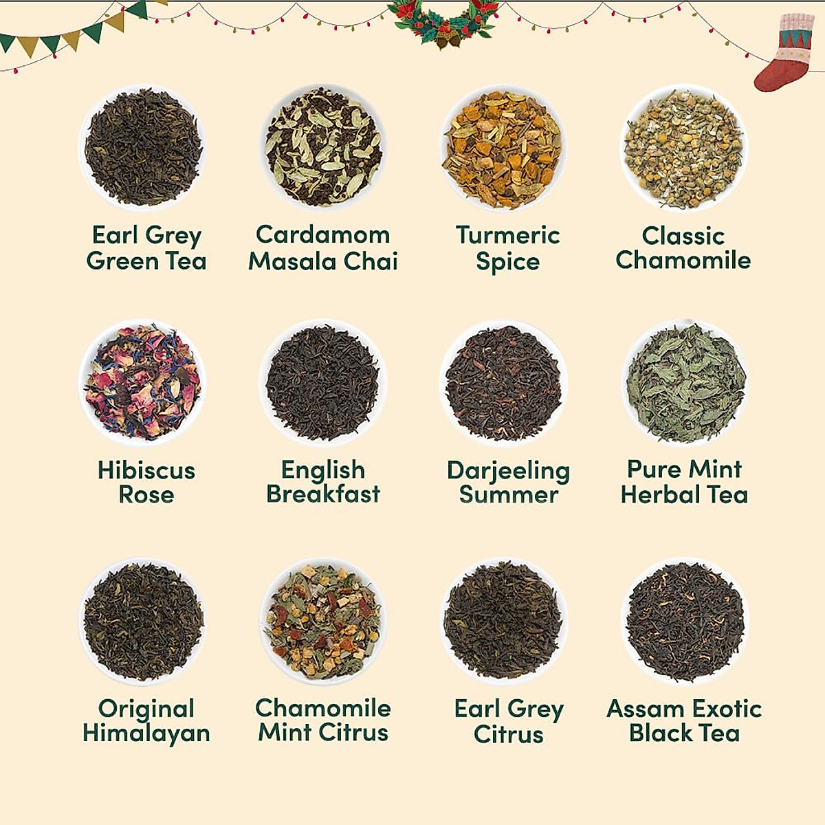 Limited Edition - Advent Calendar 2024 Tea Bags 24 Unique Flavors - Luxury Holiday Gift Box | Christmas Advent Calendar 2024 for Adults | Advent Calendar 2024 Adult Women and Men | VAHDAM