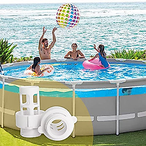 10184 Garden Hose Drain Plug Connector Fits for Intex Round Swimming Pool Hose Connectors for Above Ground Round Pool Hose Adapter