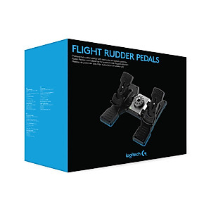 Logitech Wired G PRO Flight Rudder Pedals (Renewed)