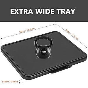 Kitchen Caddy Sliding Tray, Appliance Coffee Maker Slider Large Rolling Tray Under Cabinet Countertop Storage Moving Sliders for Stand Mixer Air Fryer Toaster Blender with Wheels (13.8'' W × 11.7''D)