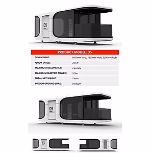 Capsule Home House, Commercial spce pod Hotel Luxury Tiny House fabricated Space Capsule Container Model D6