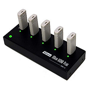 [New Update Version] EZ DUPE 1 to 4 Mini USB Plus MK II Duplicator - Standalone Portable USB Flash Media Thumb Drive Compact Copier (DM-FU0-5V04B-V2)