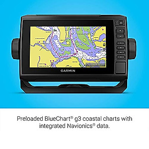 Garmin ECHOMAP UHD 74Cv, 7" Keyed-Assist Touchscreen Chartplotter with U.S. BlueChart G3 and GT24UHD-TM Transducer