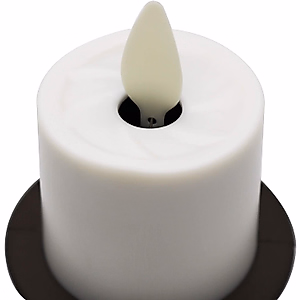 Luminara Flameless Candle Nightlight - Patented Flickering Real-Flame Effect Technology Mimics Real Candle - Plugs into Outlet - Dusk to Dawn Sensor Auto Switch On/Off - Safe for Families Kids Pets