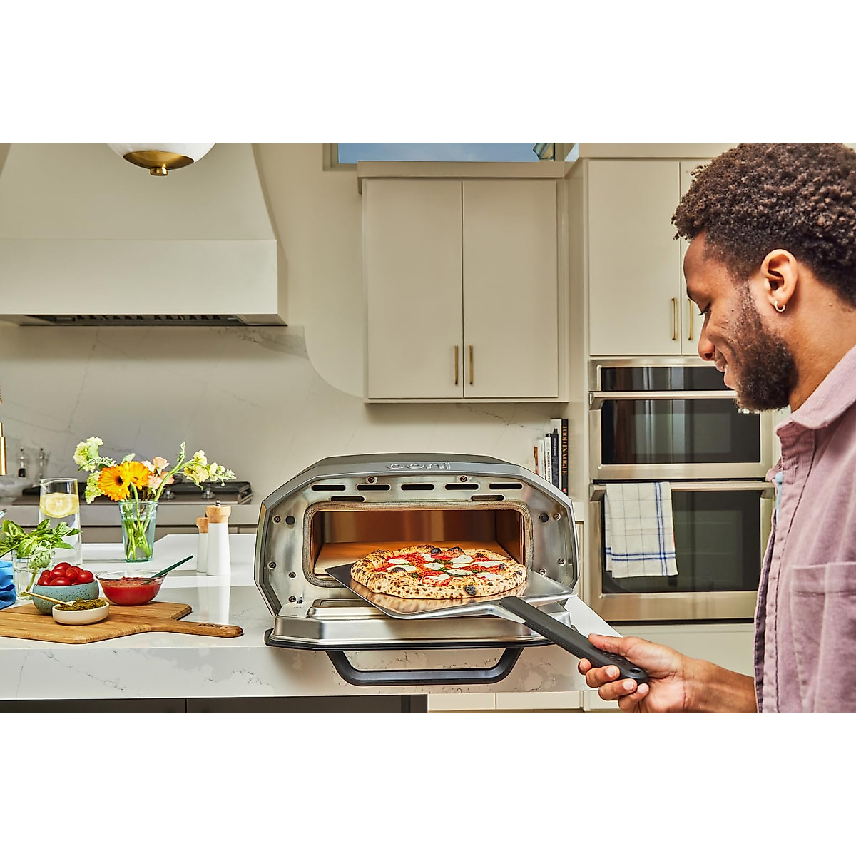 Ooni Volt 12 Electric Pizza Oven and Ooni Volt 12 Cover Bundle - Electric Versatile Pizza Oven - Indoor Portable Pizza Oven